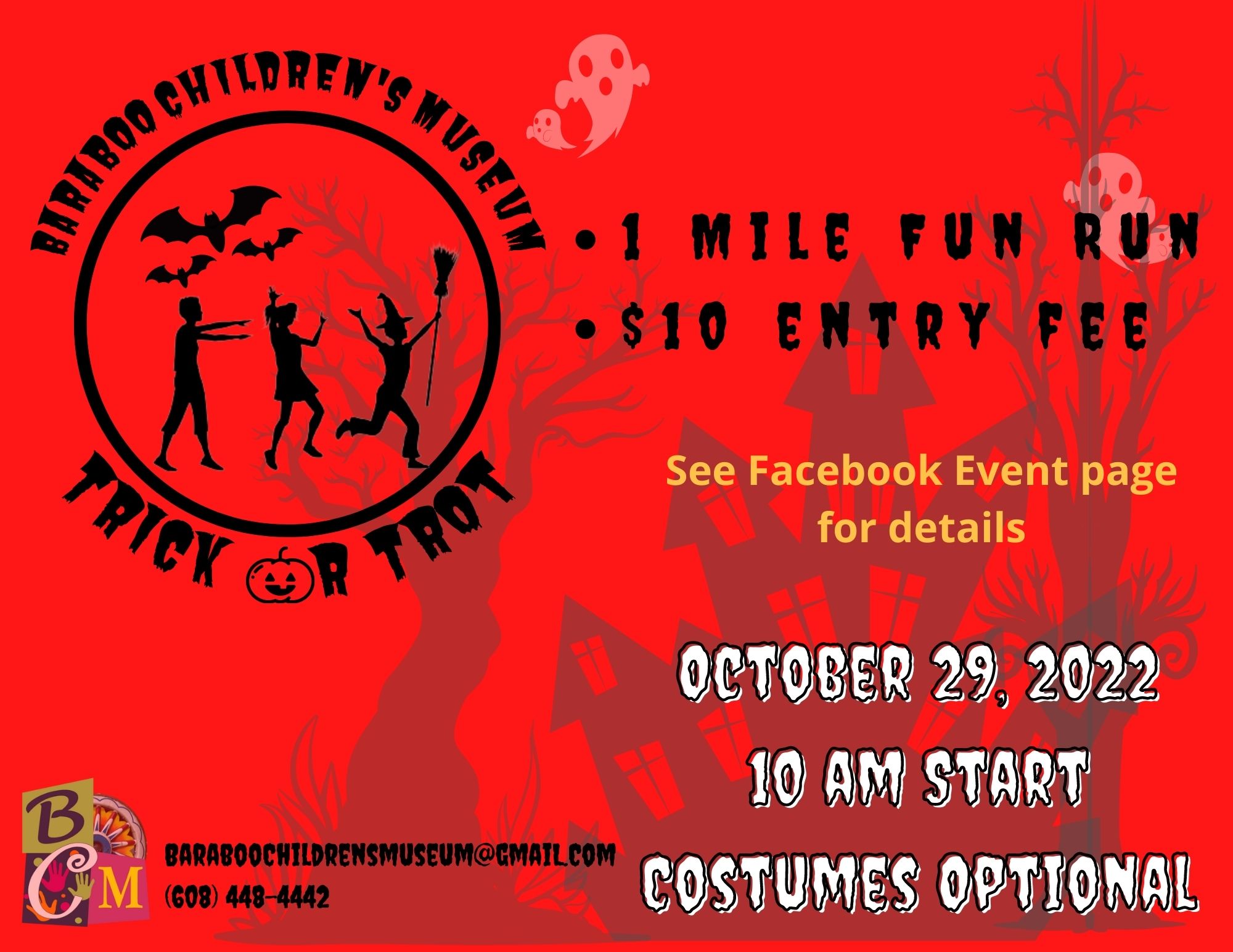Trick or Trot Fun Run (Baraboo Children's Museum) - Sauk County